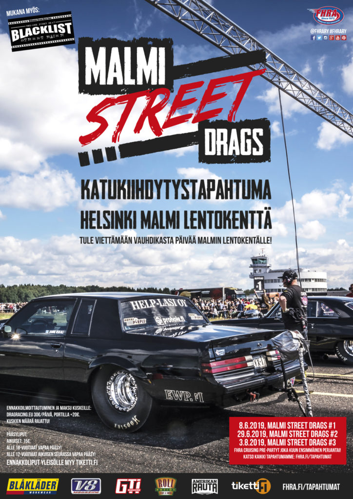 Lauantaina 8.6. Malmin lentokentällä Malmi Street Drags #1 – Finnish ...