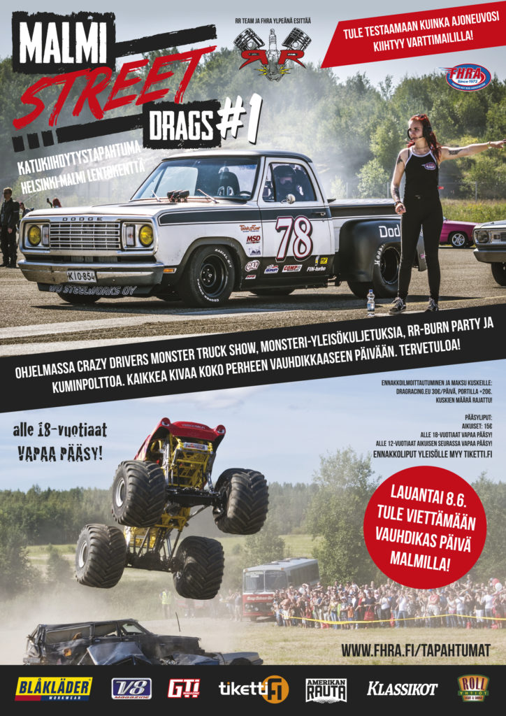 Lauantaina 8.6. Malmin lentokentällä Malmi Street Drags #1 – Finnish ...