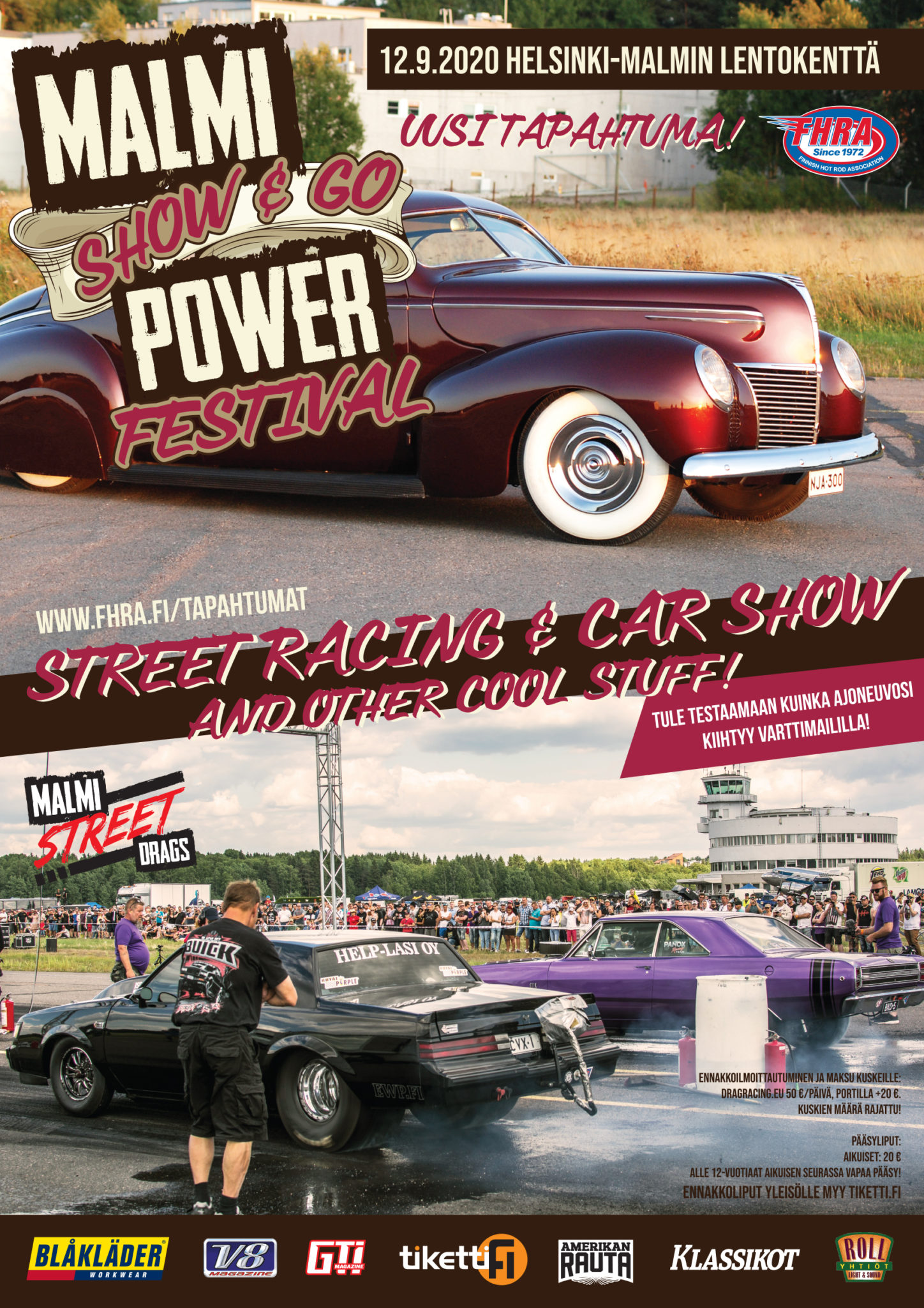 Malmi Show & Go Power Festival 2020 – Finnish Hot Rod Association FHRA ry